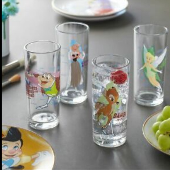 Disney | Dining | Disney Ink And Paint Collection 4pc Glass Set | Poshmark
